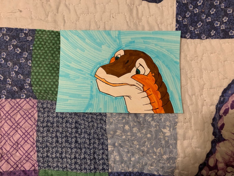 Freehand Drawing of Bron From the Land Before Time 10 - Etsy