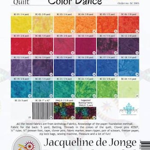 Jdj Color Dance PATTERN by Jacqueline De Jonge - Etsy