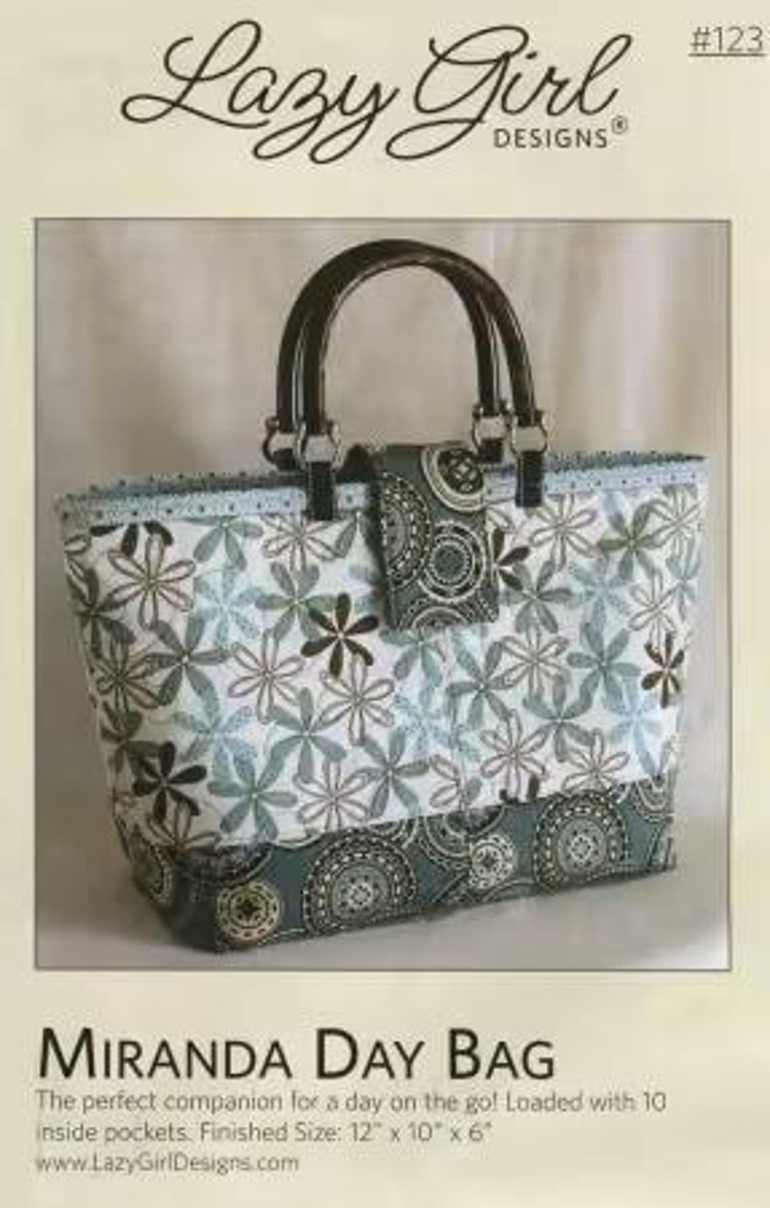 Miranda Day Bag Pattern by Joan Hawley of Lazy Girl Designs - Etsy