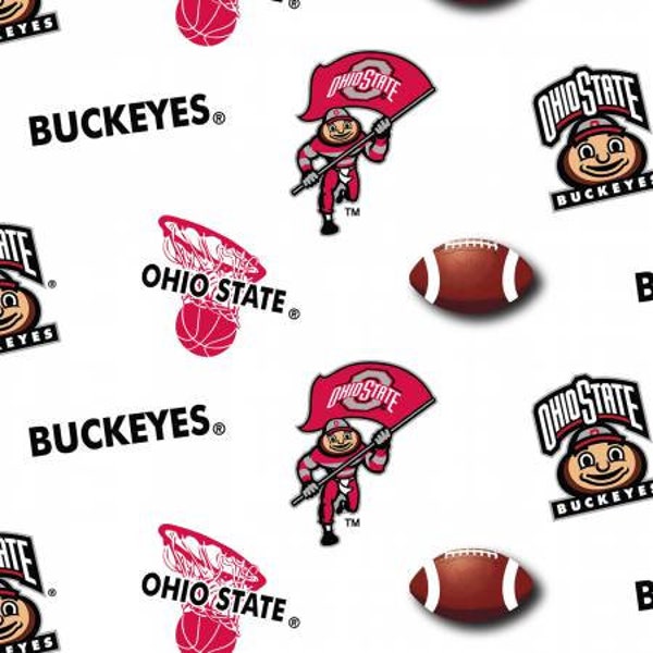 Ohio State Fabric - Etsy