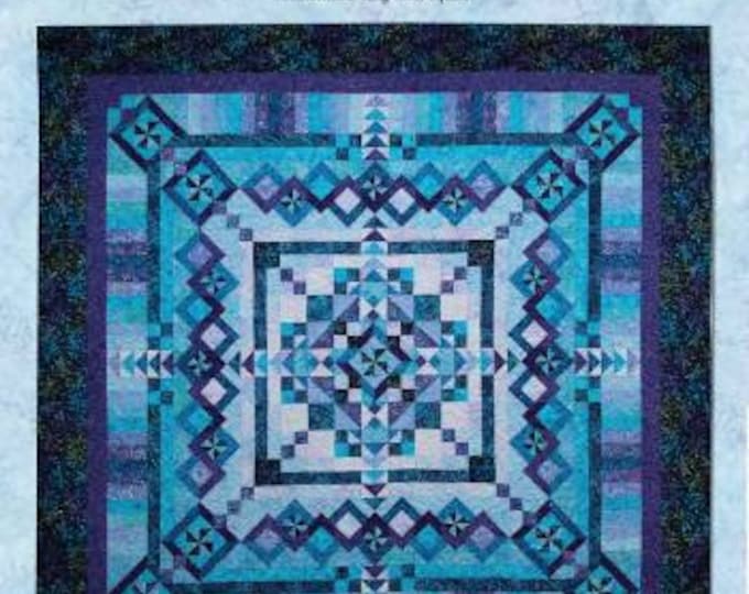 Tranquility Quilt Pattern by Wing and a Prayer, Blue Quilts, Block ...