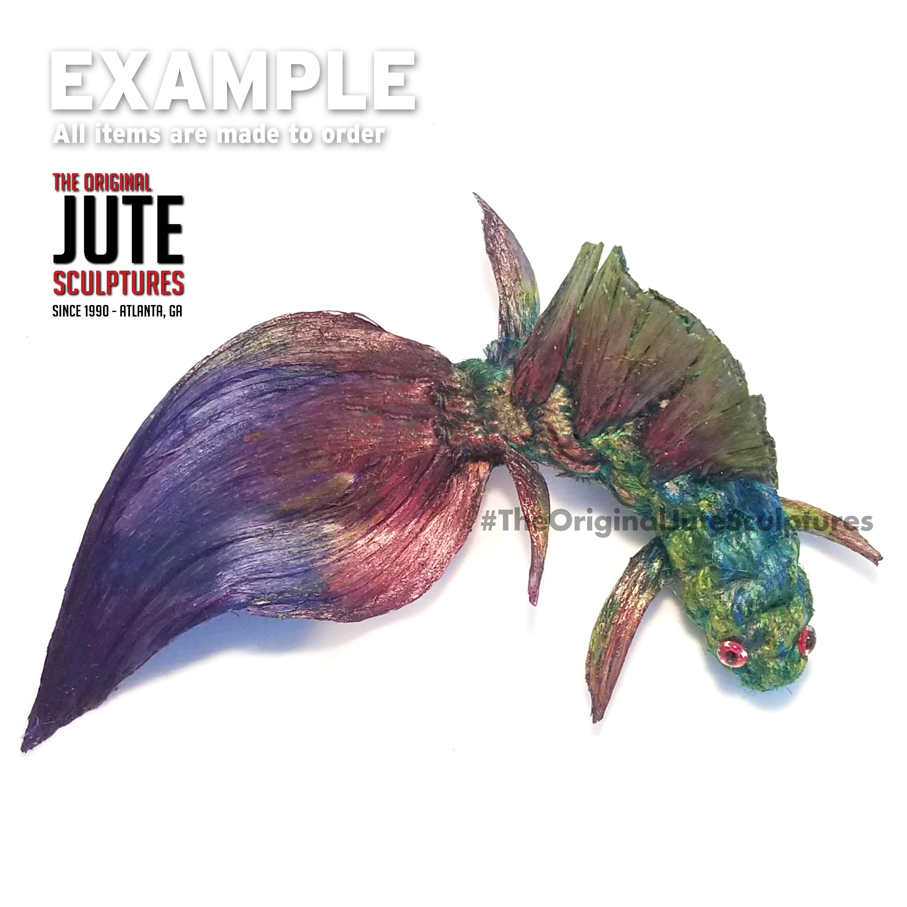 Jute Goldfish Color Blended - Symbols of Good Luck, Good Fortune ...