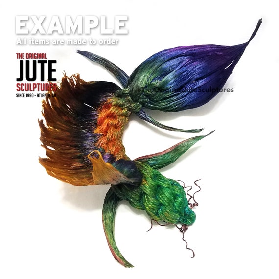 Jute Koi Color Blended Symbol of Good Luck Abundance - Etsy