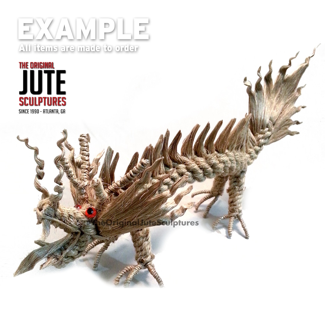 Jute Dragon - Small - Symbol of Power, Strength & Good Luck - Etsy