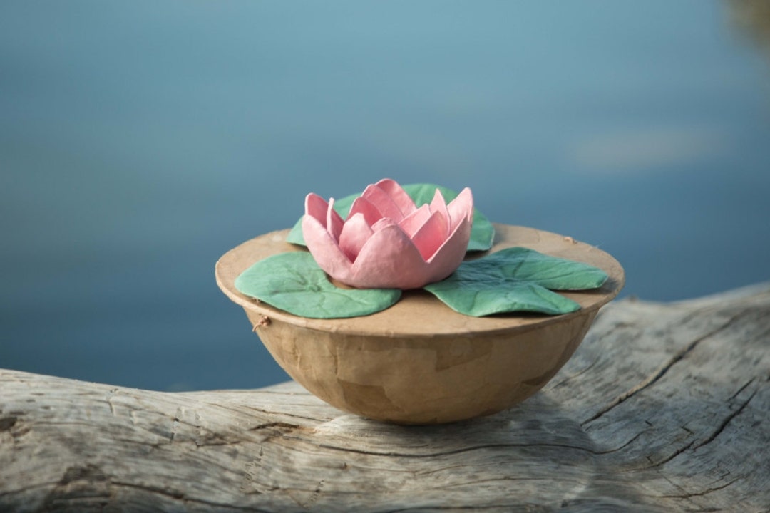 Biodegradable Lotus Urn - Ocean Burial, Cremation, Funeral, Ashes ...