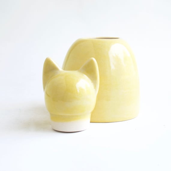 Large You Are My Sunshine Cat Urn Ceramic Cat Urn Yellow - Etsy