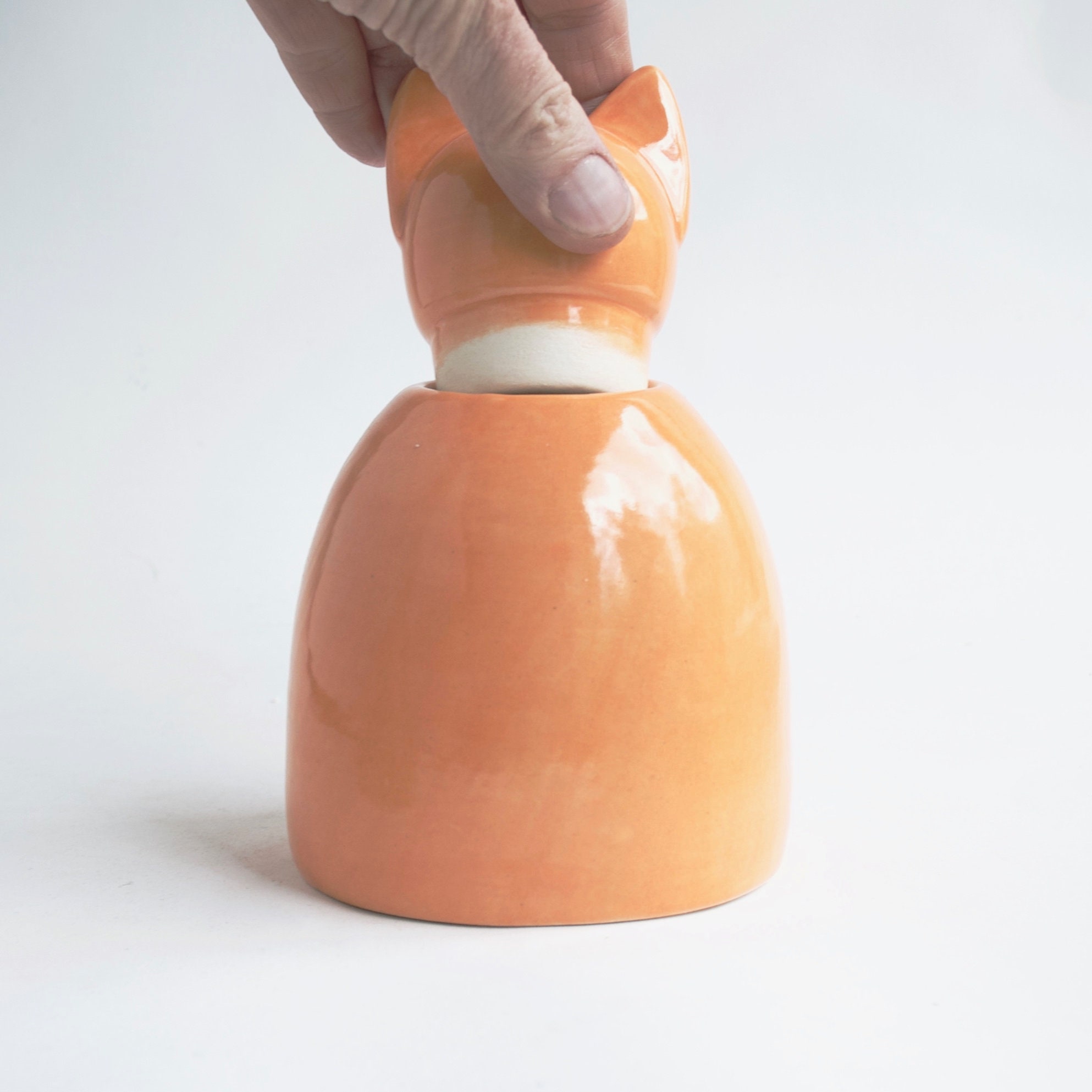 Large Tangerine Dream Cat Urn Urn for Cat Orange Tabby Cat | Etsy