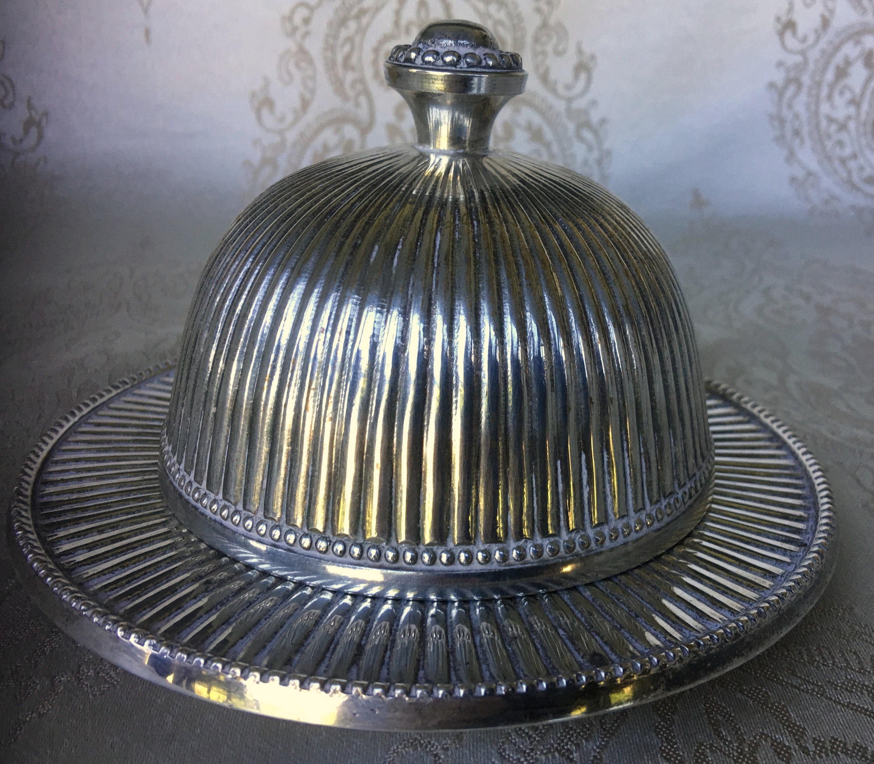 SILVERPLATE Dome-shape Reefed BUTTER Serving VESSEL - Etsy