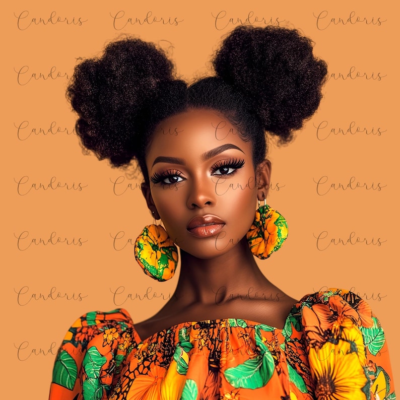 African American Diva Digital Download PNG - Boho Chic Goddess ...