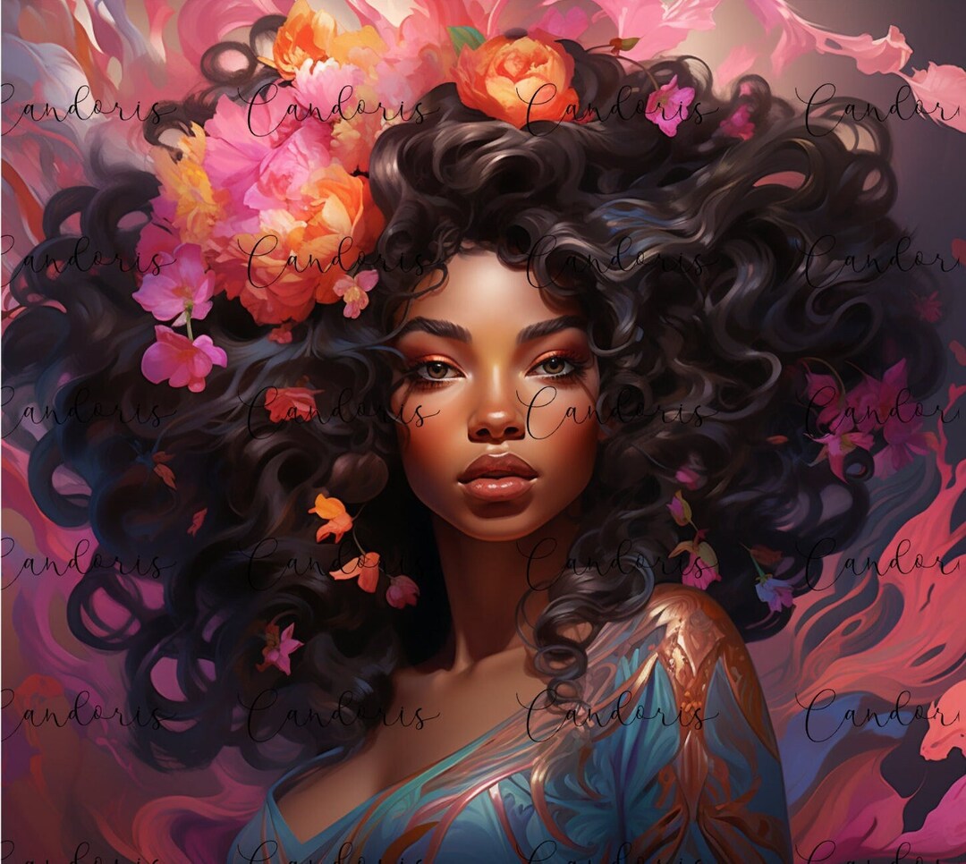 Floral Beauty Diva PNG - Spring Blossom - Floral American Woman ...