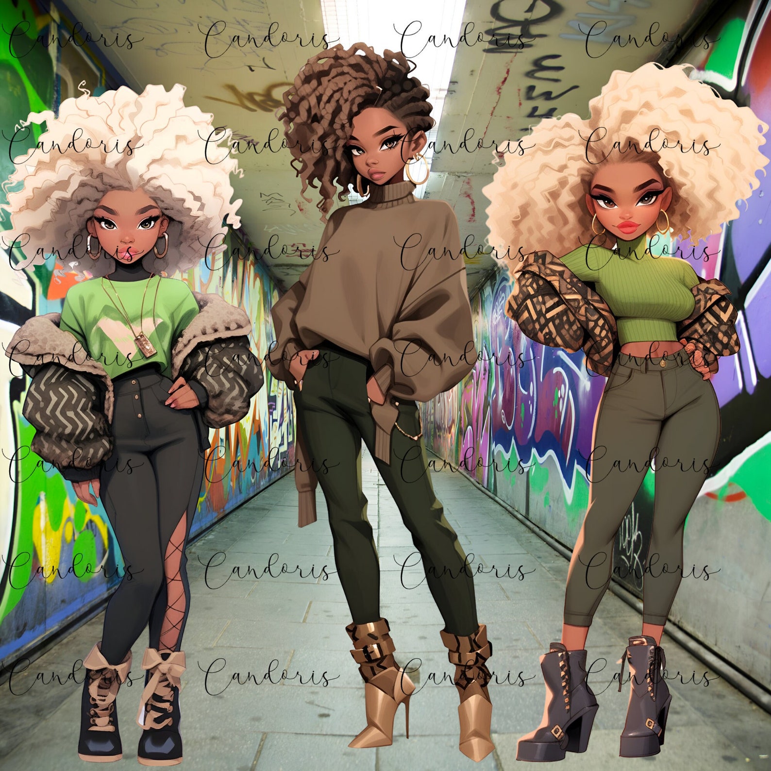 Grafitti Divas Picture Digital Download Png in Sublimation Design for ...