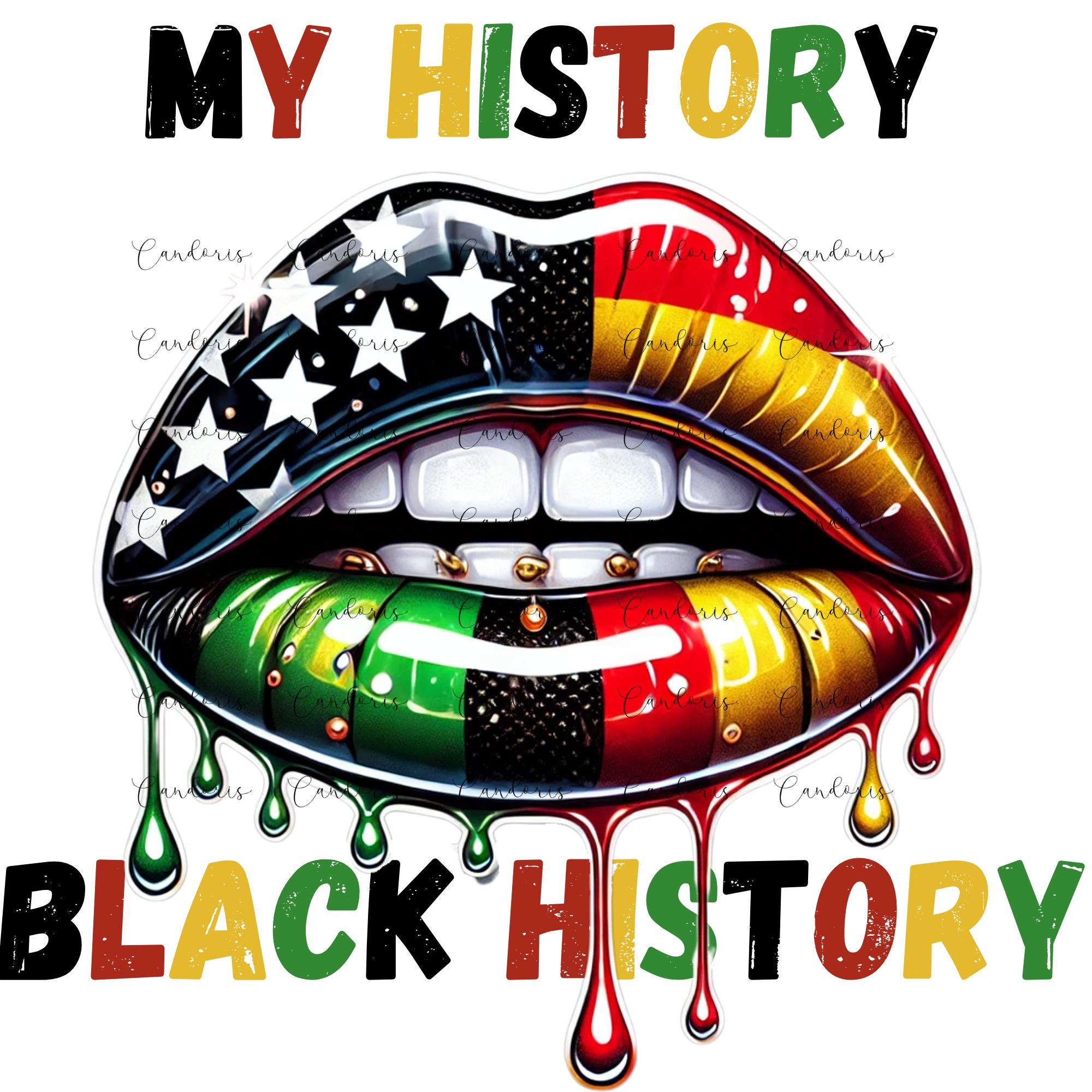 My Black History Lips PNG Digital Download - Black History, African ...