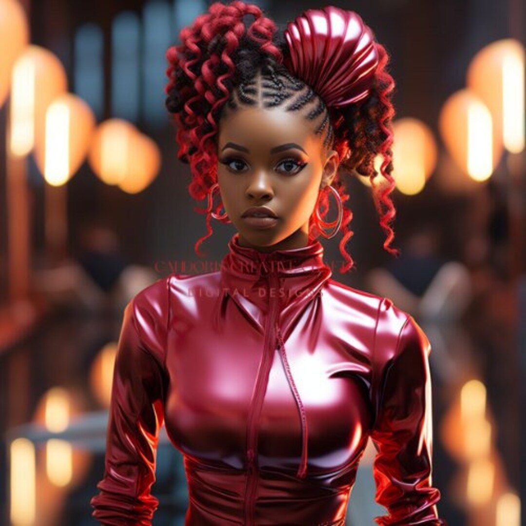 Red Diva PNG Digital Download diva African American Girl, Black Girl ...