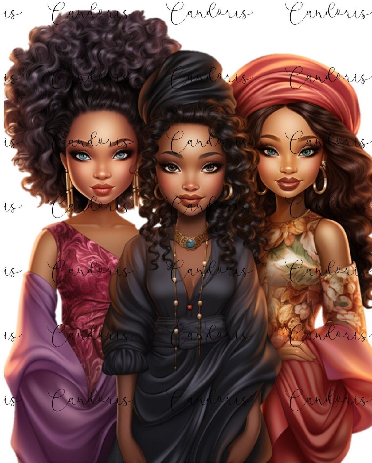 Black Woman Diva PNG Digital Download, Beautiful Black Diva Royalty PNG ...