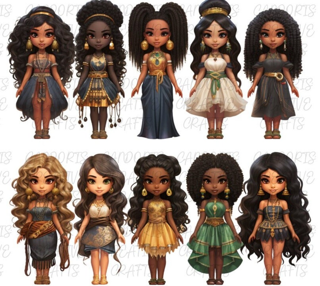 Black Divas Royalty PNG, Design Download, Haute Couture Girls Afro ...