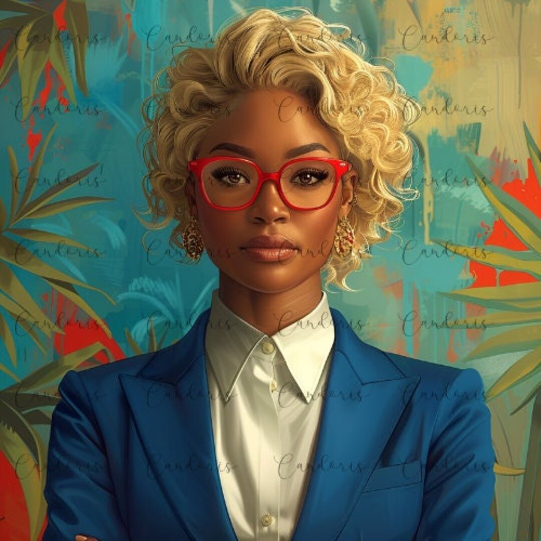 Blond Bombshell Diva Boss Black Women PNG - Cute Black Diva - Nubian ...