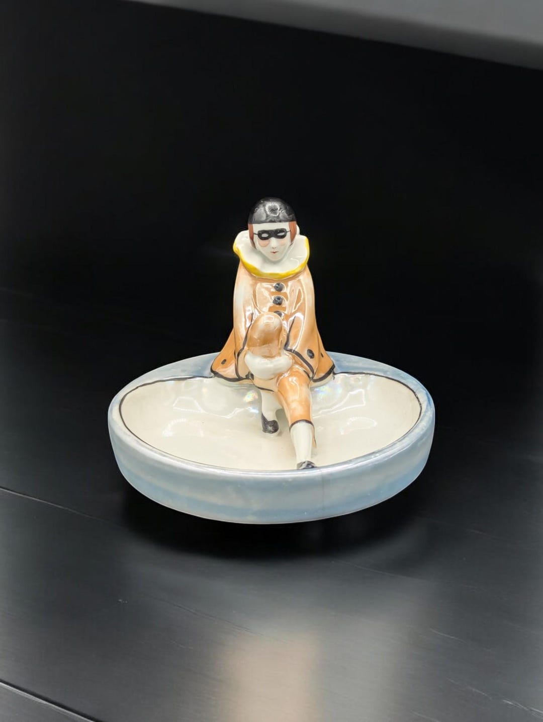 Antique Ca 1920's Noritake Japan Pierrot Design Pin Tray in Luster ...