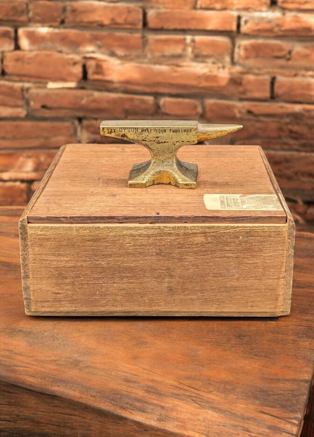Anvil, Vintage Miniature Anvil, Solid Brass Advertising Anvil ...