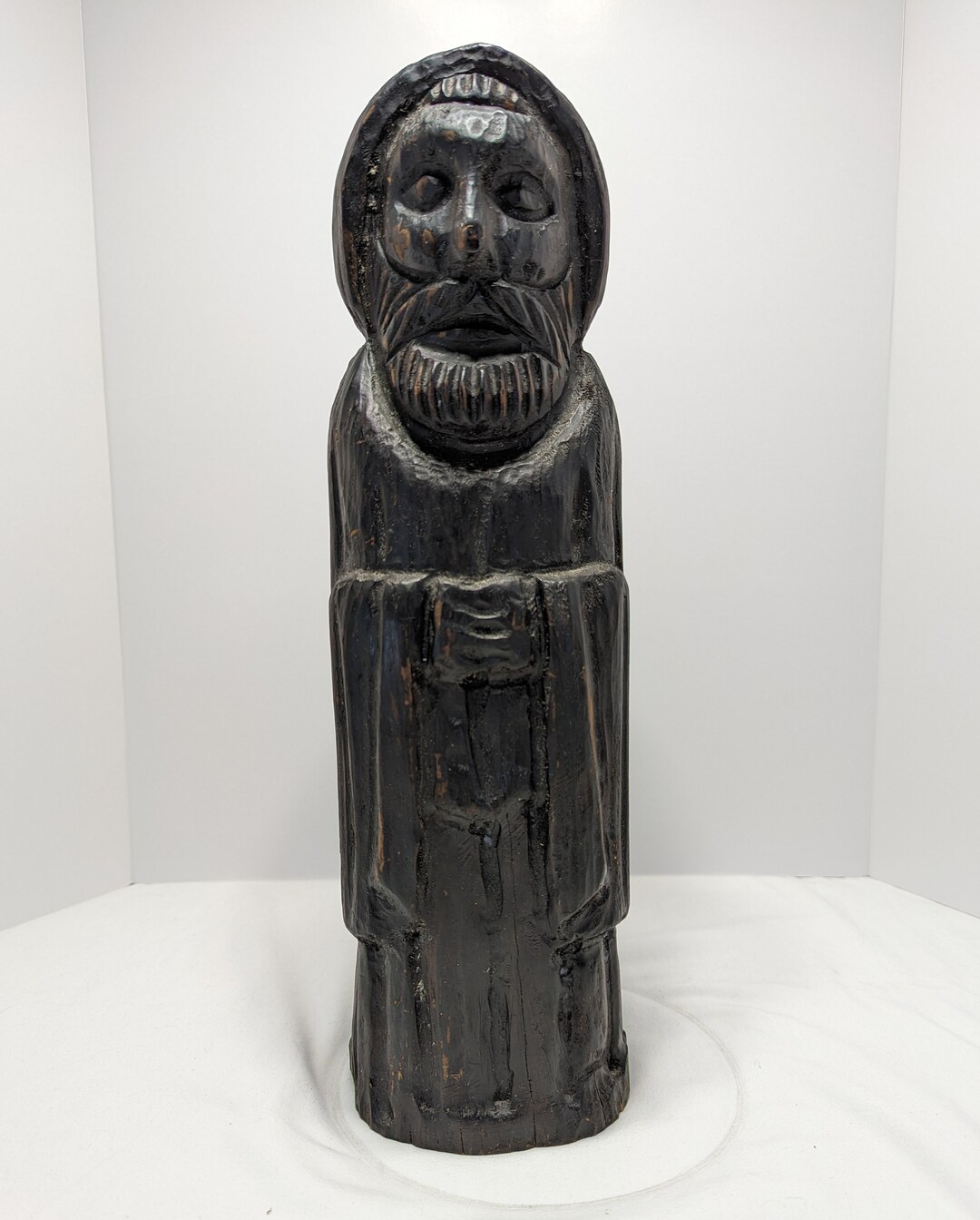 Vintage Hand Carved Monk Wine Safe, Figural Jesus Hides the Wine, Wine ...