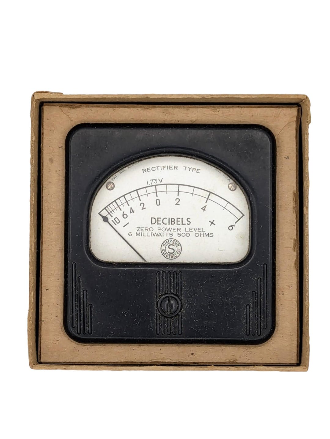 Vintage Simpson Electric Co. Model 47 Decibel Meter 2500-OHMS Panel ...