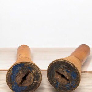 Antique 1930's Wood 12 Inch Primitive Industrial Wooden Spindle ...