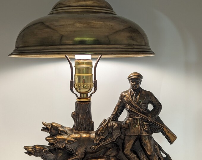 Antique Art Deco 1930's "the Hunter" Electric Desk Lamp, Table Lamp ...