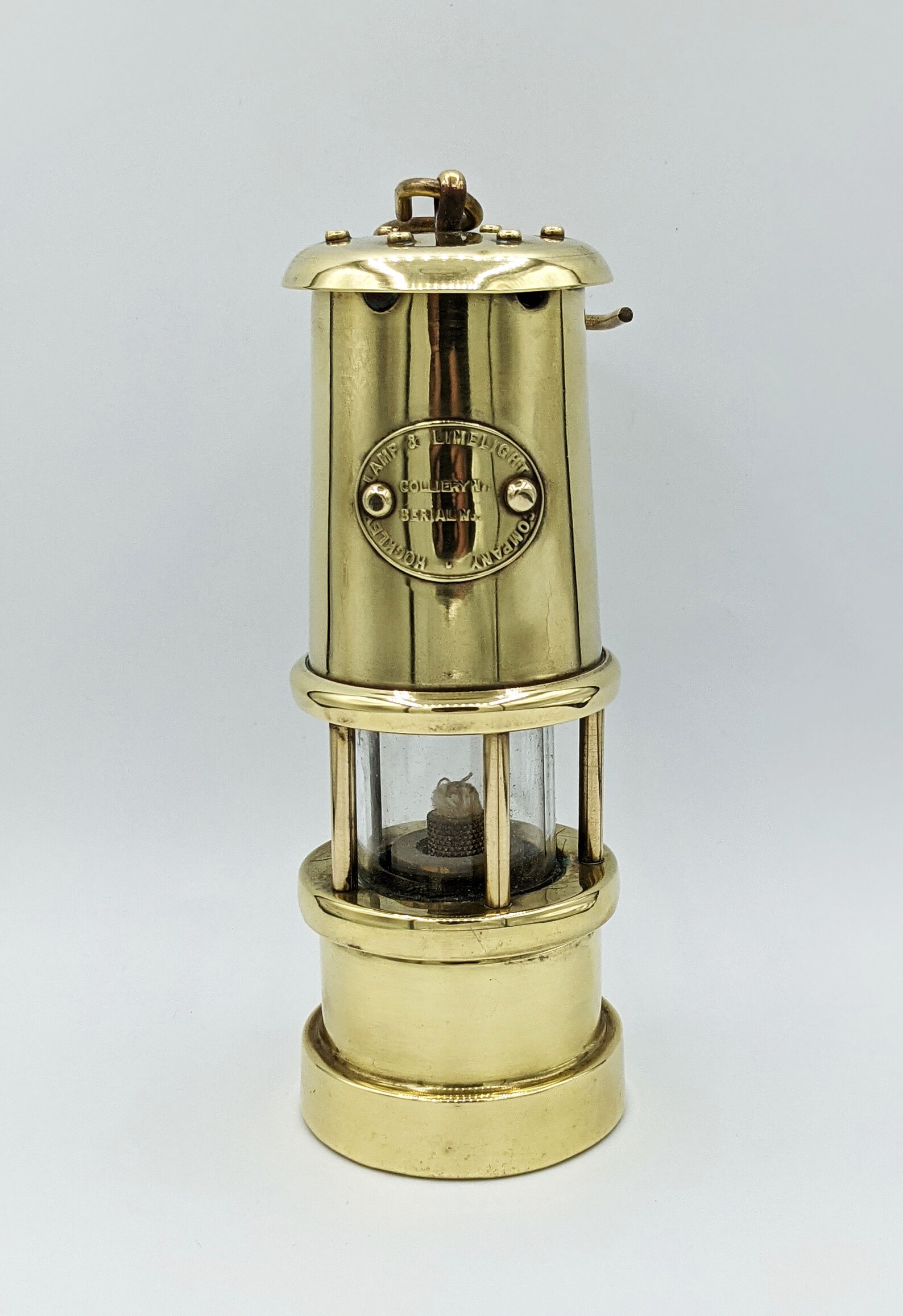 Vintage Brass Oil Lamp Welsh Miners Safety Lantern Davy Lamp - Etsy