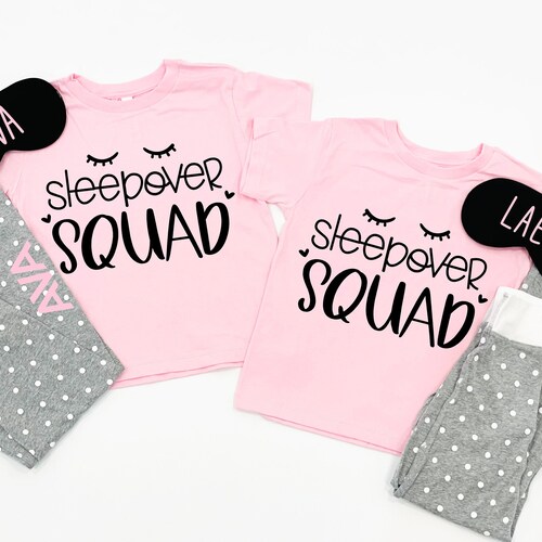 Slumber Party Squad Pajama Set Slumber Party Shirt | Etsy
