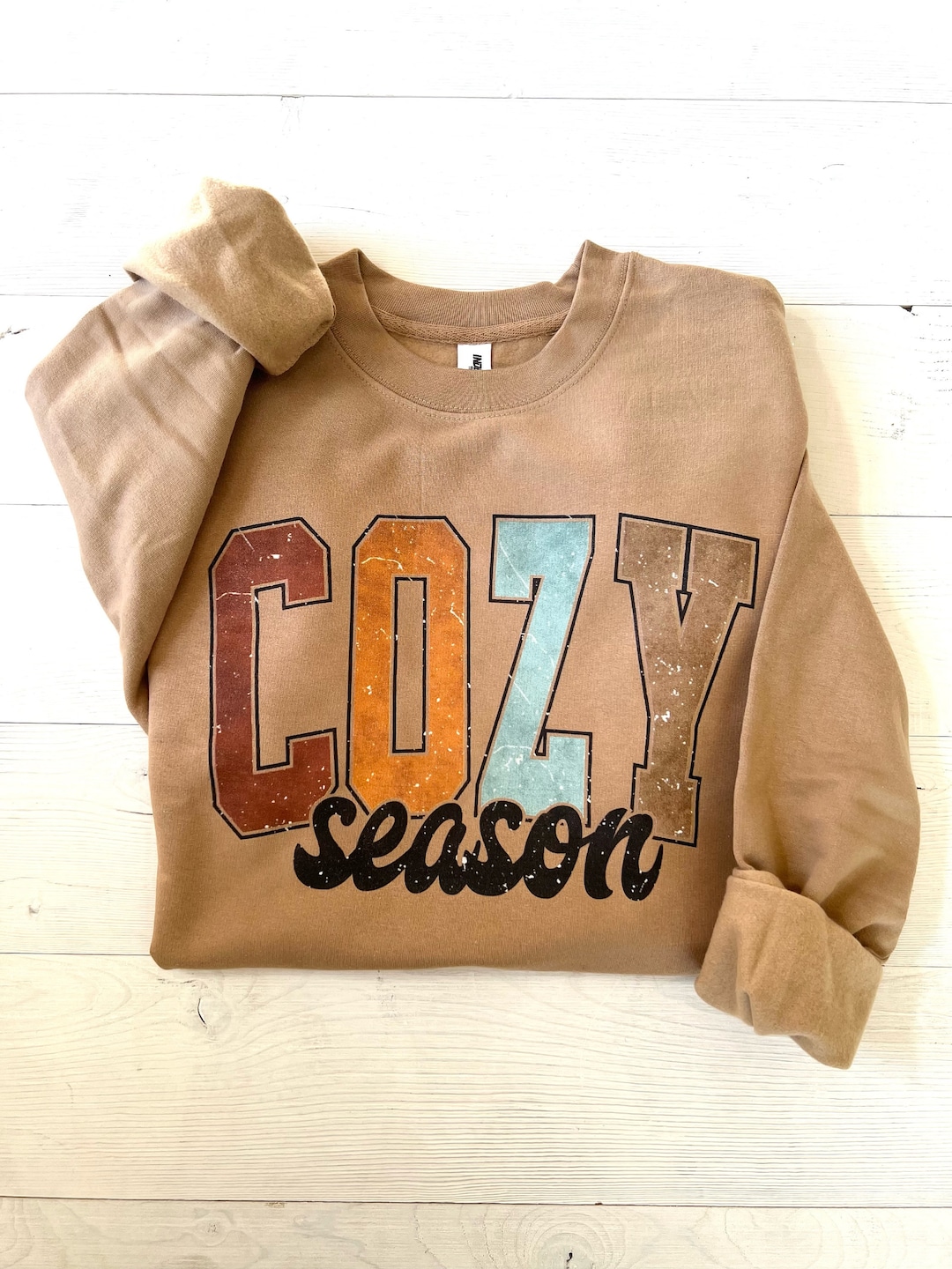 Cozy Season Sweatshirt, Fall Shirt, Oversized Cozy Shirt, Fall Crewneck ...