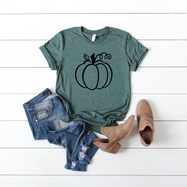 Womens Fall Shirt Cute Fall Tshirt Pumpkin Shirt Fall Shirt - Etsy