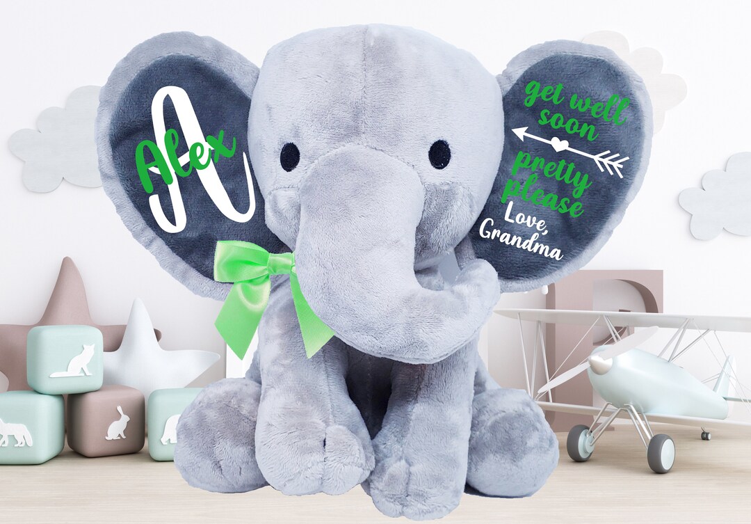 Get Well Soon Stuffed Animal, Personalized Get Well Gift, Gift for Sick ...