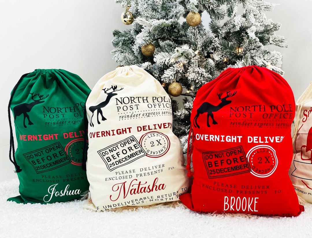 Jumbo Santa Bag, Oversized Santa Sack, Christmas Bag, Personalized ...