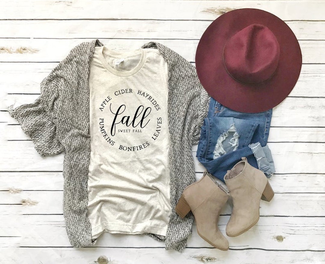 Womens Fall Tee - Womens Fall Shirt - Fall Shirt Women - Cute Fall ...
