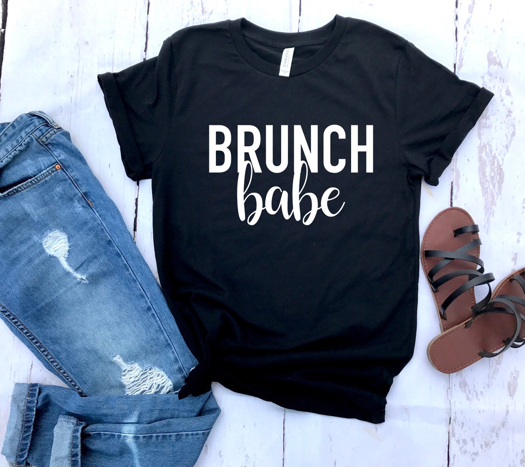 Brunch Tee, Cute Womens Tee, Brunch Babe, Mimosa Tee, Sunday Tee, Funny ...
