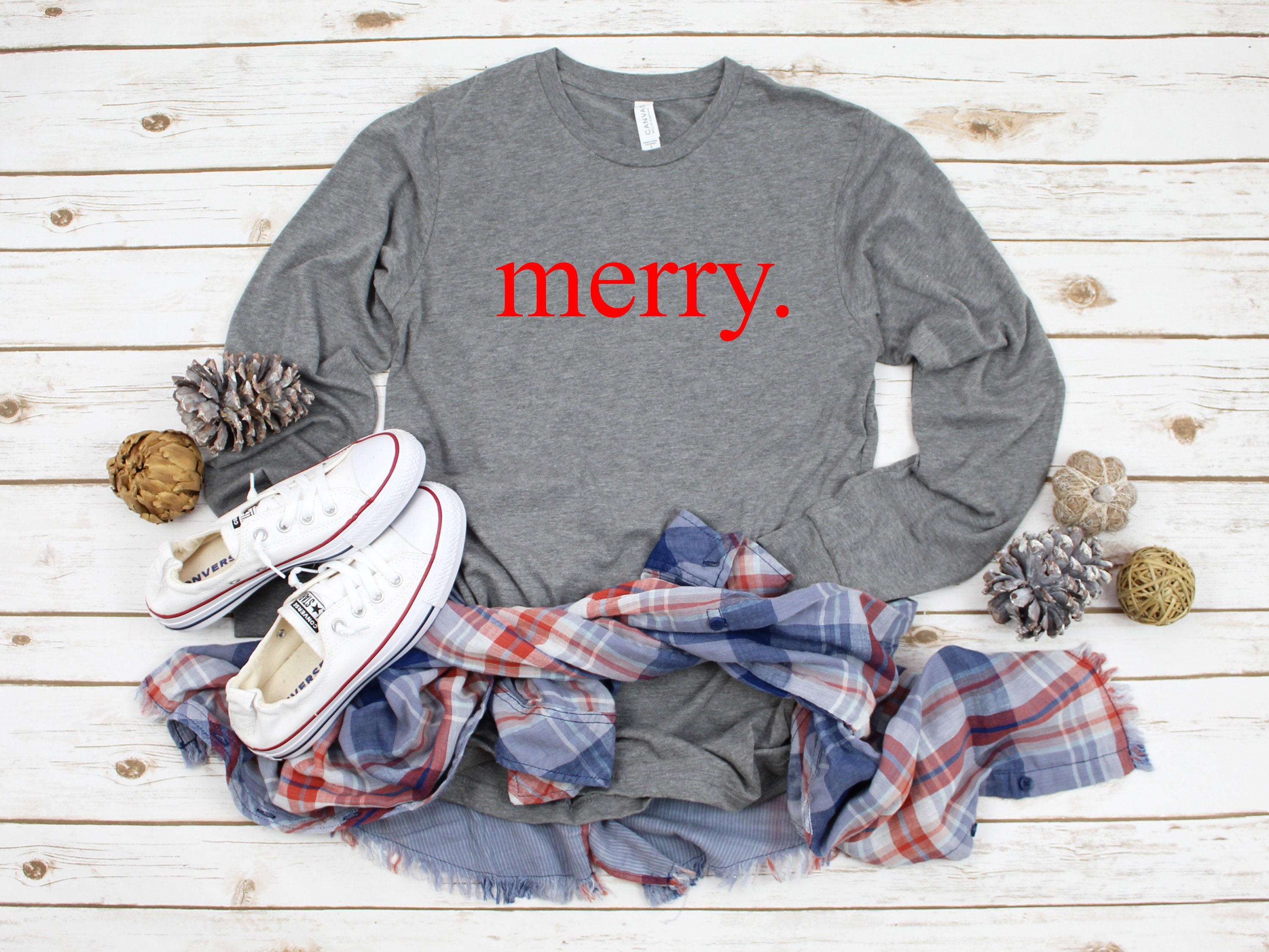 Merry Shirt Cute Women's Christmas Shirtmerry Christmas - Etsy