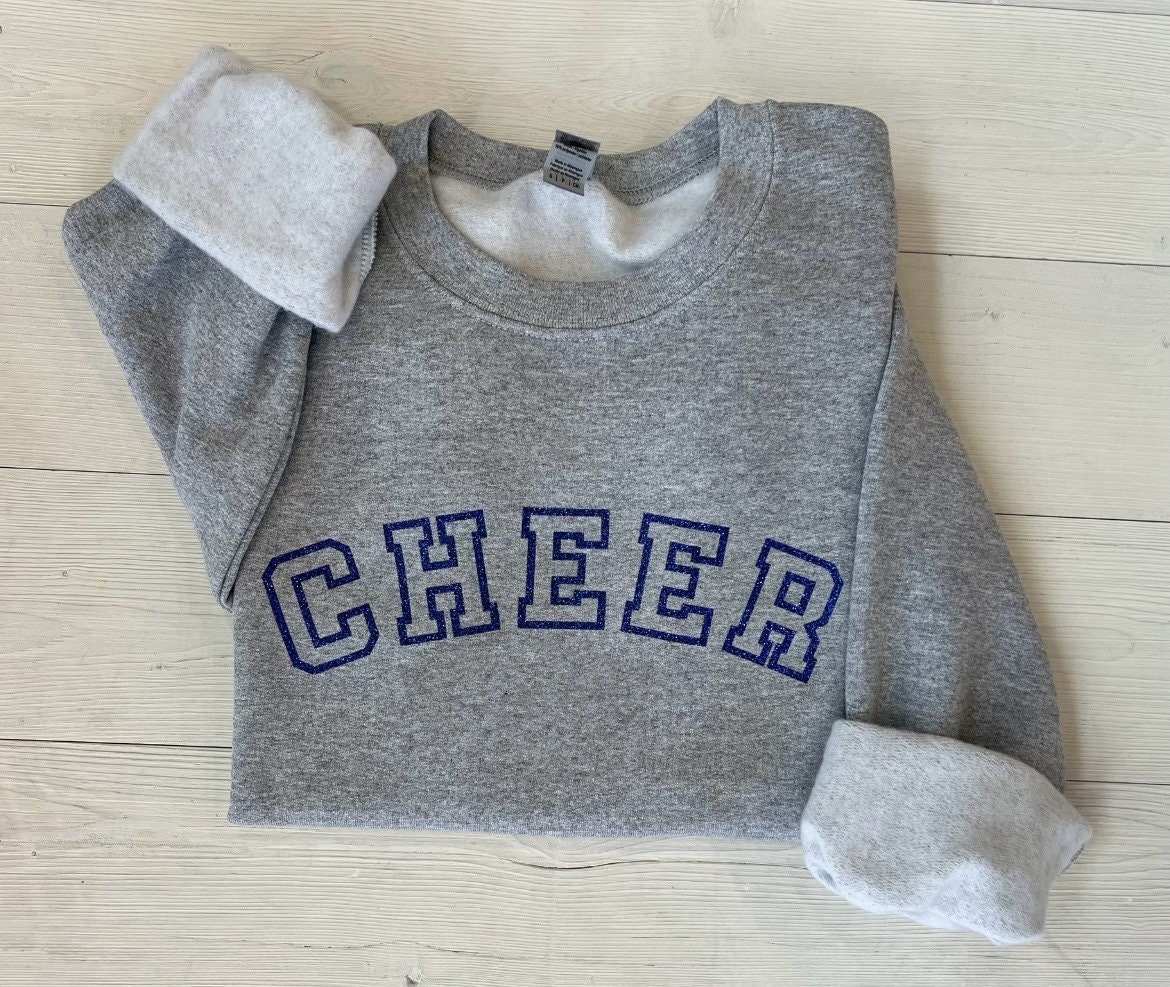 Glitter Cheer Sweatshirt, Custom Cheer Set, Personalized Cheer ...