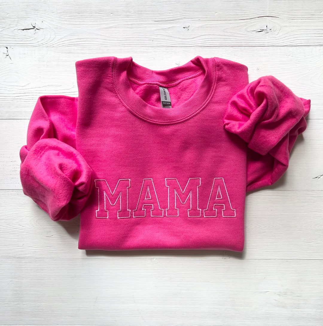 Embroidered Mama Sweatshirt, Mama Sweatshirt, Mothers Day Gift, Cool ...