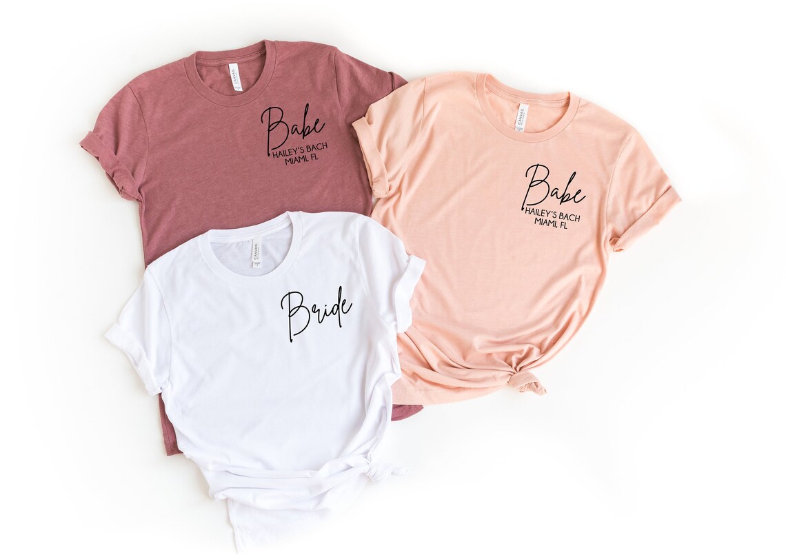 Bridal party shirts bachelorette shirts bride shirt | Etsy