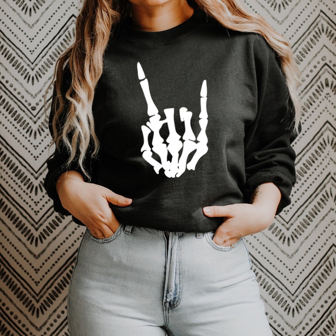 Skeleton Hands Shirt, Funny Halloween Shirt, Womens Halloween Shirt ...