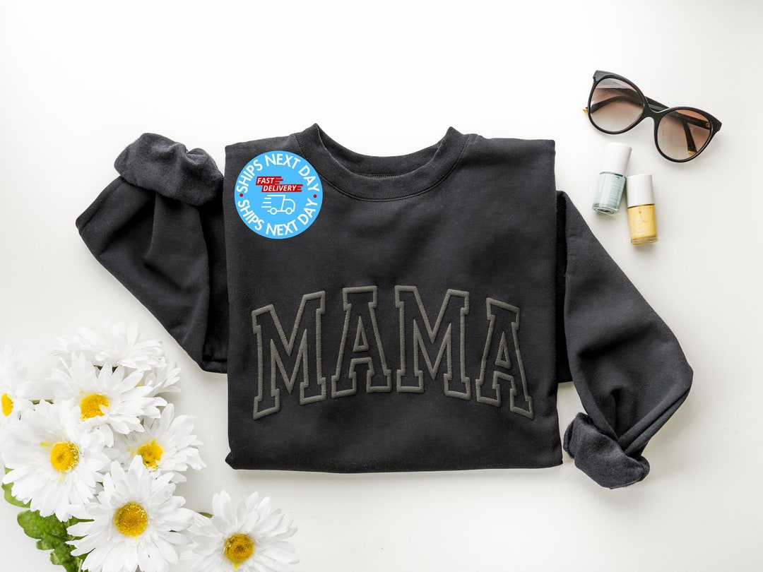 Mama Sweatshirt, Mama Est Sweatshirt, Mothers Day Gift, Cool Mom, First ...