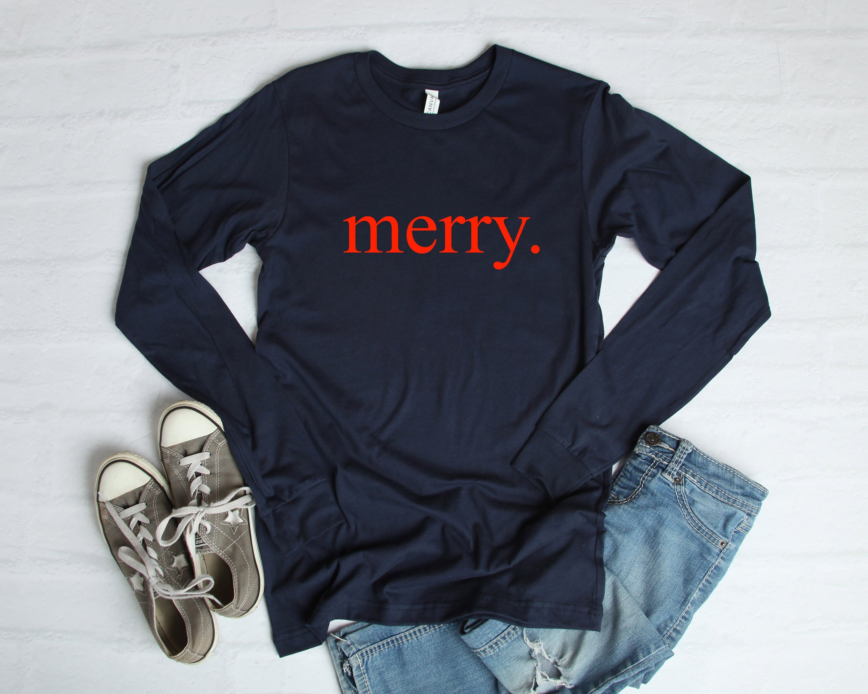 Merry Shirt Cute Women's Christmas Shirtmerry Christmas - Etsy