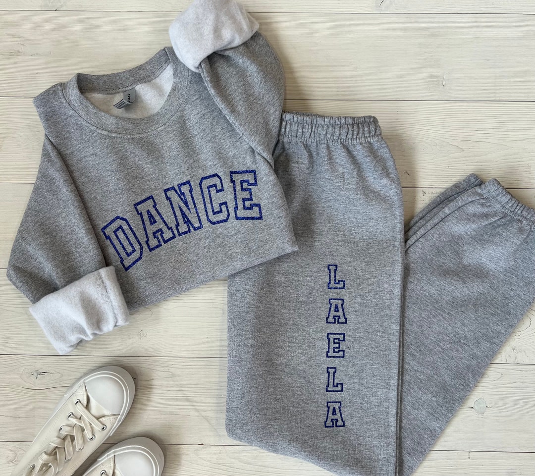 Glitter Dance Sweatshirt Set, Sparkly Dance Competition Outfit, Custom ...