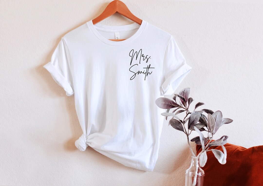 Mrs Shirt, Bride Shirt, Honeymoon Gift, Wedding Gift, I Said Yes ...