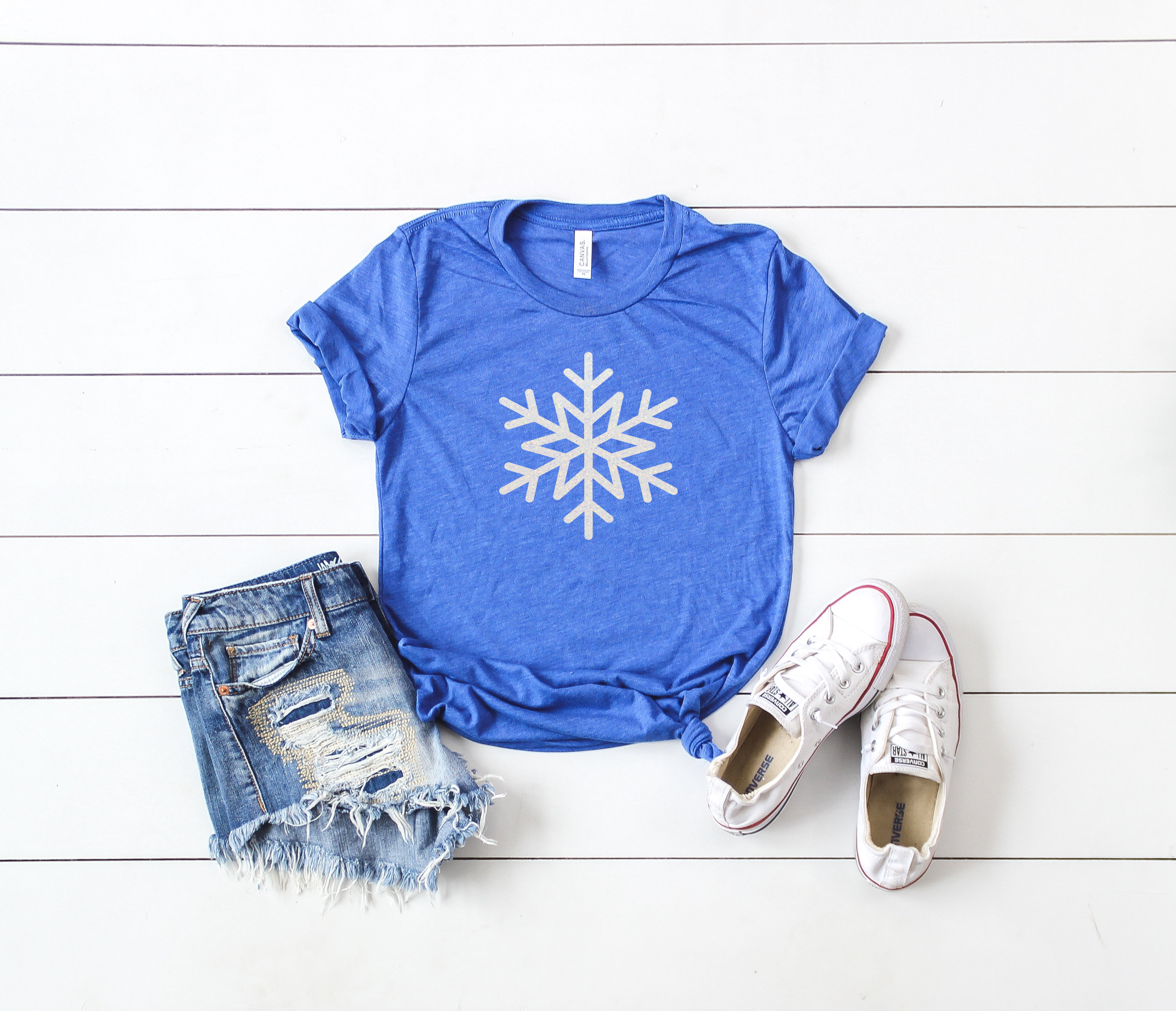Snowflake Shirt Glitter Christmas Shirtwomens Christmas - Etsy