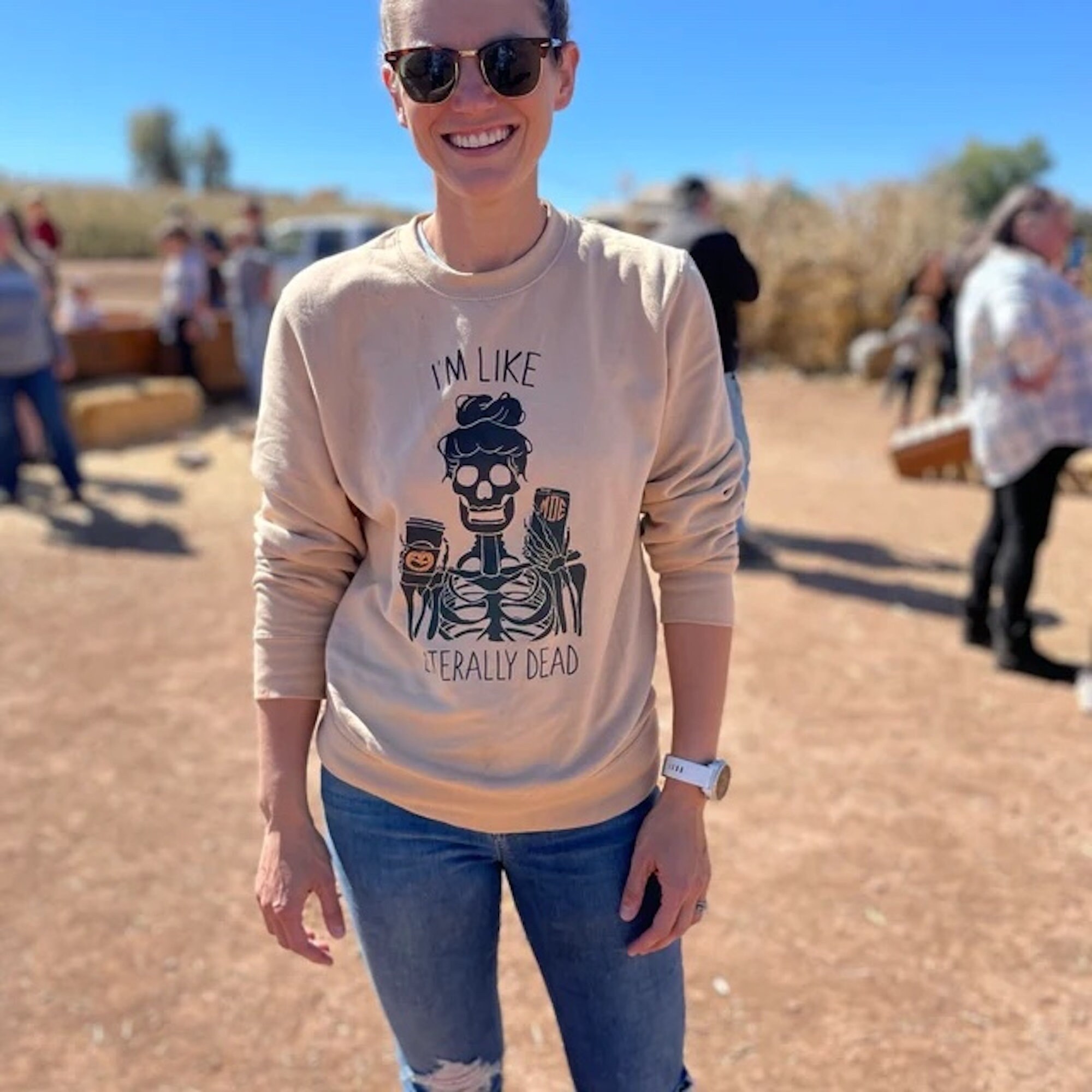 Fall Crewneck Sweatshirt Womens Fall Sweatshirt Halloween - Etsy