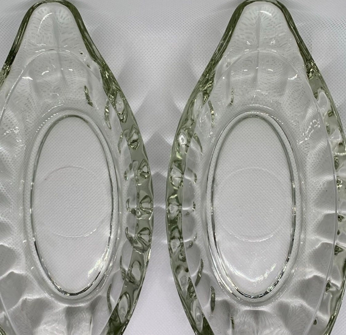 2 Glass Banana Split Dishes - Etsy