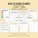 Kids Back to School Printable Planner - Digital Download - Elementary ...