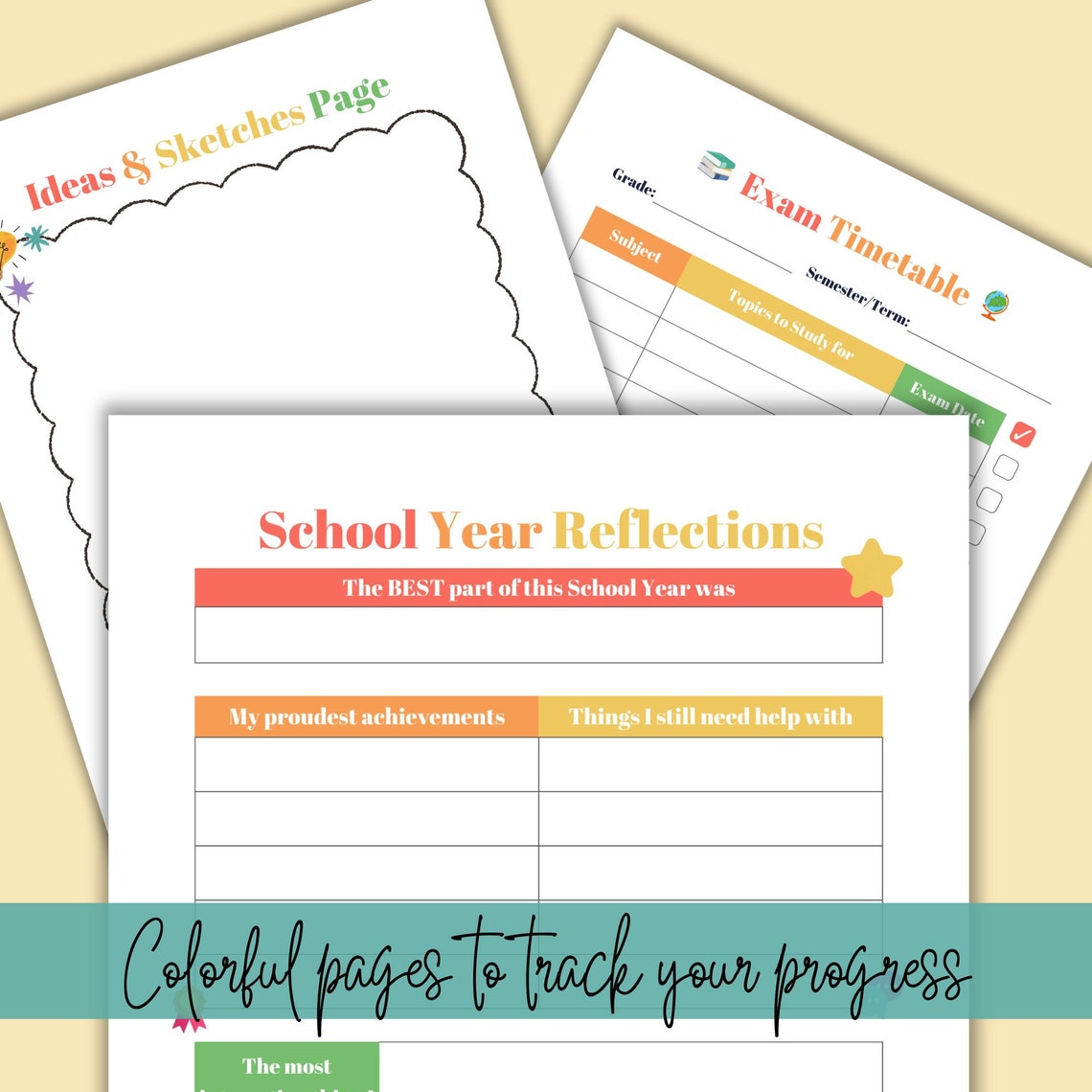 Kids Back to School Printable Planner - Digital Download - Elementary ...