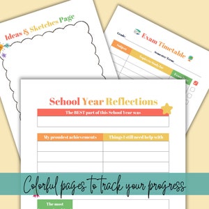 Kids Back to School Printable Planner - Digital Download - Elementary ...