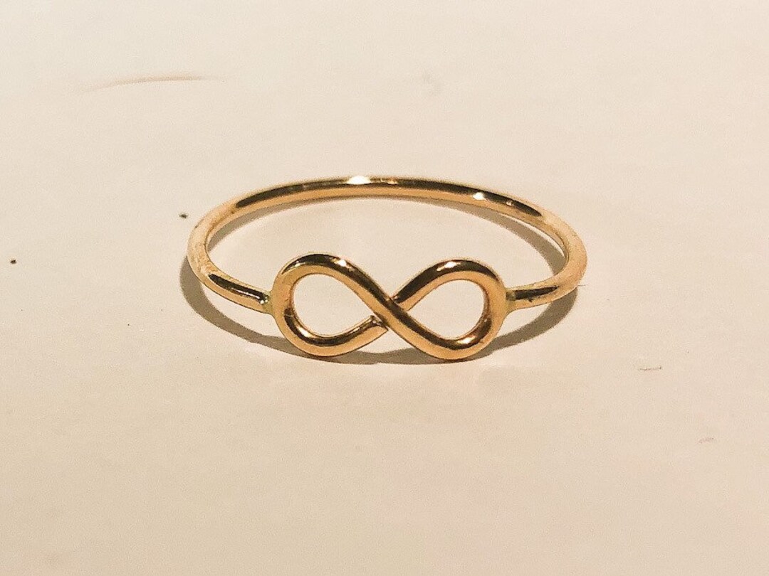 Yellow Gold Filled Infinity Ring, Rose Gold Filled Infinity Ring ...